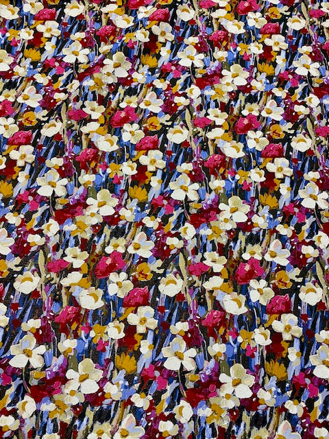 Flora Brocade with Metallic – Leo's Textiles